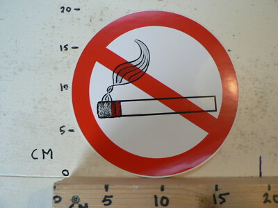 STICKER,DECAL NIET ROKEN ROKEN VERBODEN LARGE 20 CM NO SMOKING C | eBay