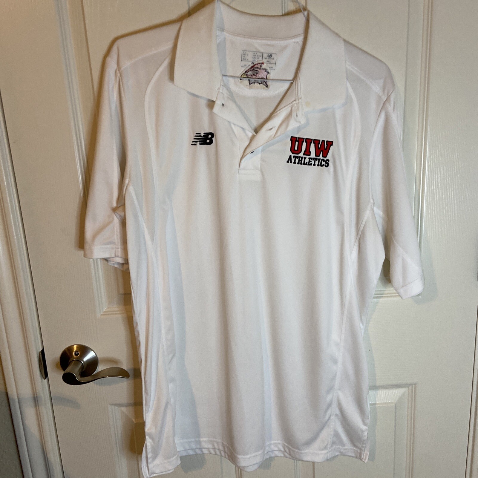 UIW Incarnate Word Cardinals New Balance White Golf Polo Shirt Mens L ...