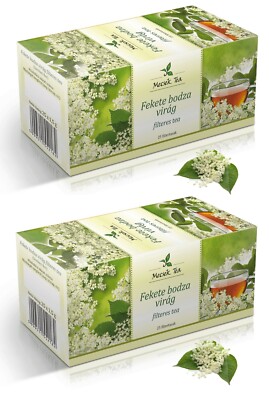 2 x Elderflower Natural Premium Herbal Tea - Sambuci Flos - 2 x 25 ...