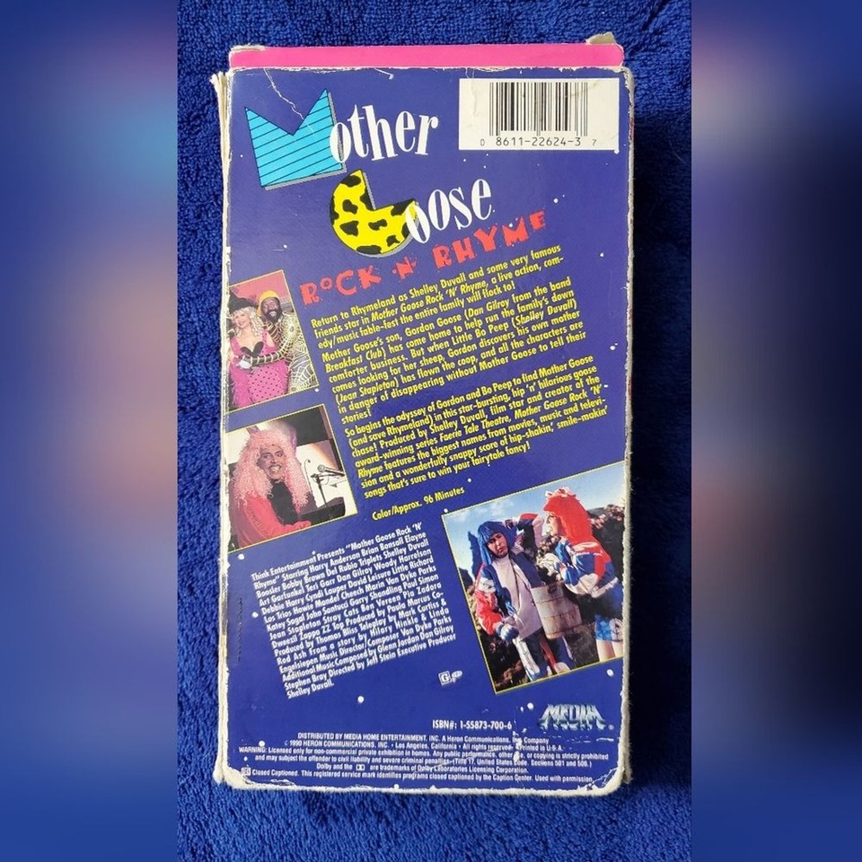 Mother Goose Rock 'N' Rhyme | Vintage VHS Tape 1990 | Untested | eBay
