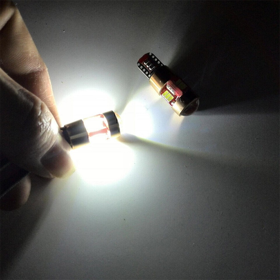 2/4/10Pcs White T10 Stepwell Light 27 LED Bulb 194 168 2825 175 W5W 192 ...