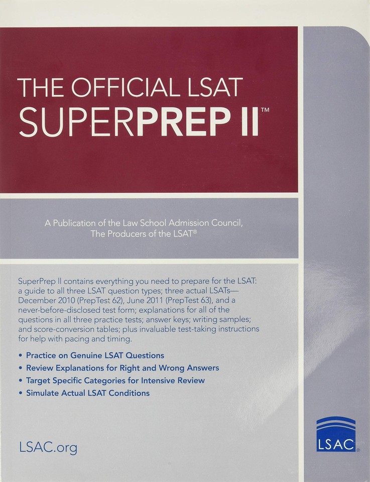 The Official LSAT SuperPrep II: The Champion of LSAT Prep 9780990718680 ...