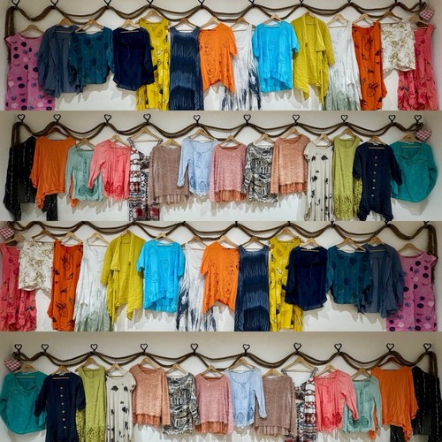 Huge 28 X Lagenlook Boho Made in Italy Job Lot Clothing Tunic Bundle L ...