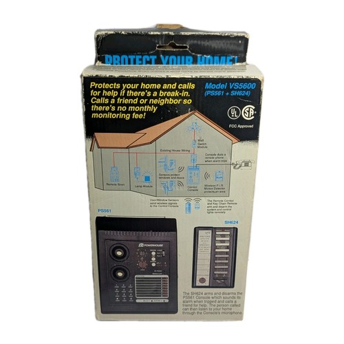 PowerHouse Voice Dialer X-10 PS561, Personal Home Security Console Base ...