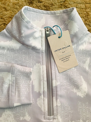 Peter Millar Perth 1/4 Zip Pullover Youth Boys Size Small Crown Print ...