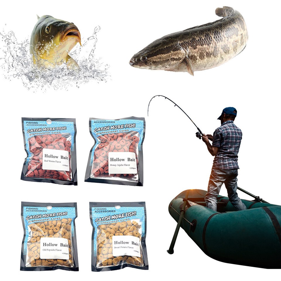 Hollow Pellet Bait Grass Carp Bait Fishing Accessories Universal Baits ...