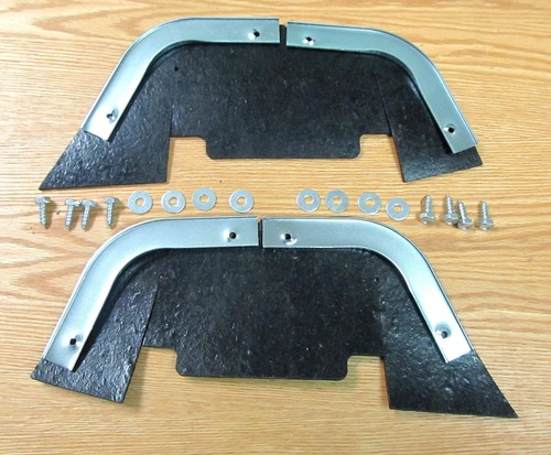 1957 CHEVY CONTROL ARM A FRAME DUST SHIELDS with RETAINERS ** Made in ...