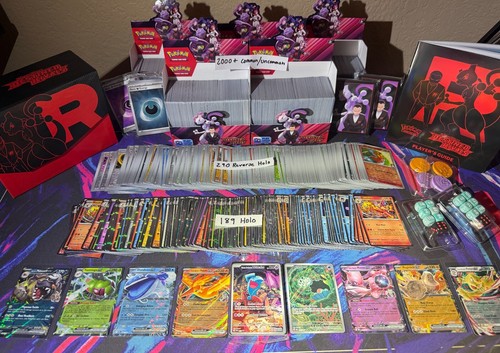 HUGE Destined Rivals Bulk Lot with EX's, IR, & Promo- 2000+ C/UC, 189 H ...