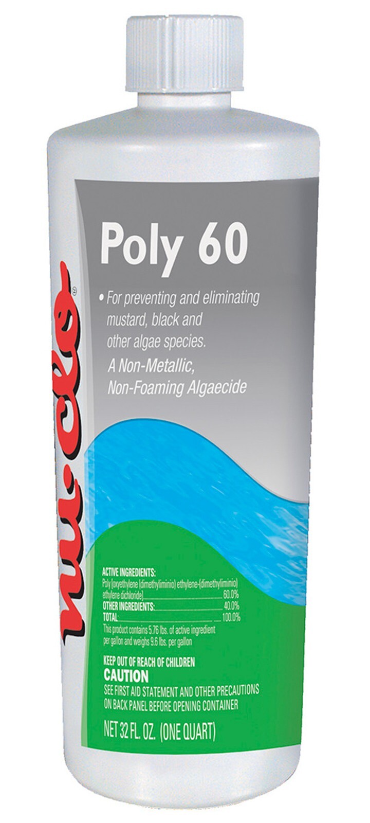 Nu-Clo Poly 60 Algaecide for Swimming Pools 1 Quart (32 Fl. Oz.) | eBay