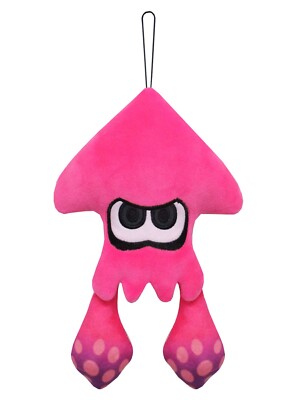Splatoon 2 Inkling Squid Neon Pink 9" Plush Official Sen-Ei Little ...