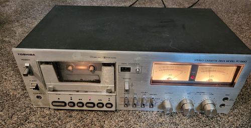Toshiba PC-5460 Stereo Cassette Tape Deck Silver - Tested - SEE ...
