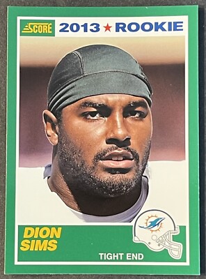 2013 Score Dion Sims Rookie Card #362 - Miami Dolphins | eBay
