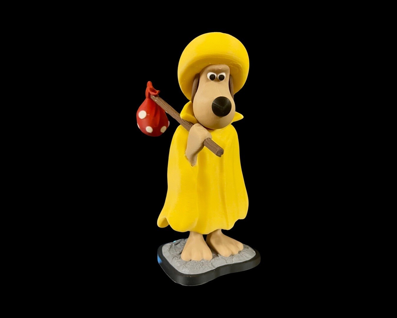 UNPAINTED Wallace & Gromit Raincoat 3D Printed Model Kit 6" Tall (10-23 ...
