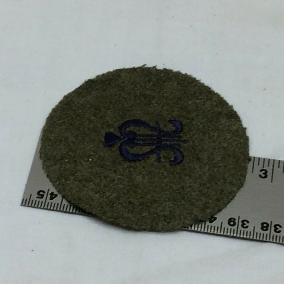 Military Patch Badge PFC Musician Coastal Artillery Corps Army Blue Emb ...