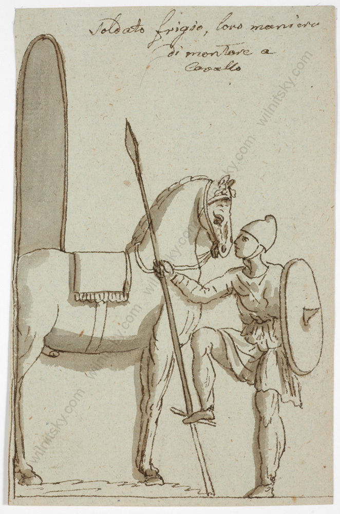 "Phrygian Soldier", Italian Drawing, 18th Century | eBay