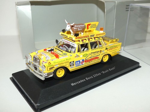 MERCEDES 220 SB BUSH BASH IXO 1:43 contreboite abimée | eBay
