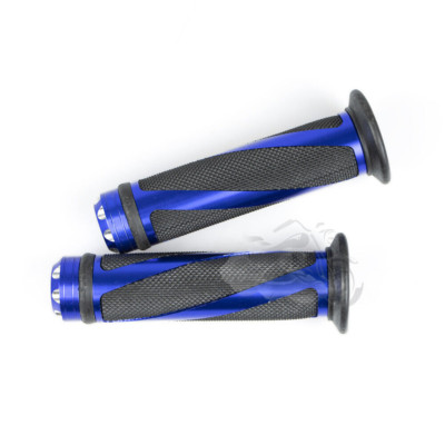 7/8" Motorcycle Blue Handle Bar Hand Grips For YZF-R1 R7 R6 R3 R25 MT07 ...