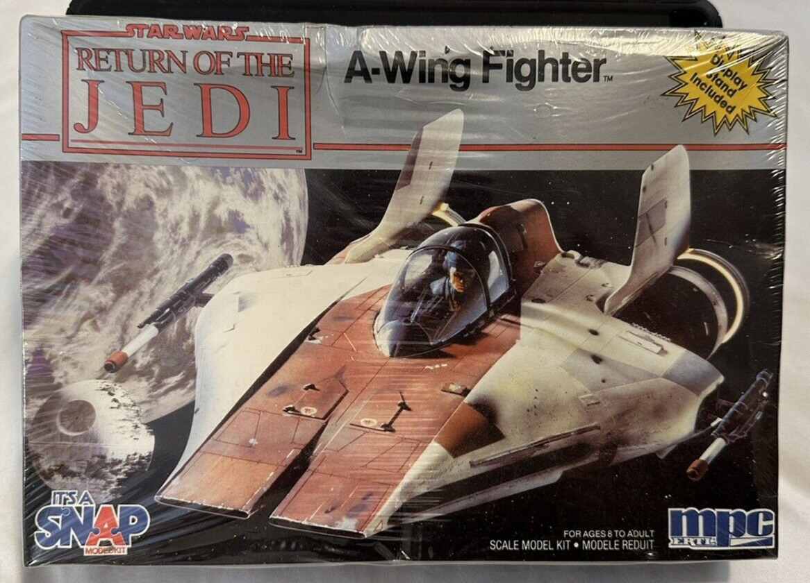 MPC Ertl Star Wars A-Wing Fighter and TIE Interceptor Scale Model ...
