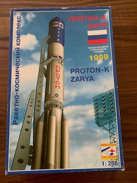 RARE- STC Start Proton-K Zarya Russian Space Rocket Model Kit 1:288 ...