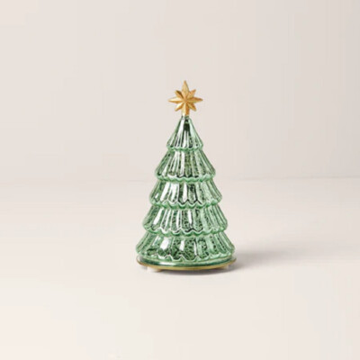 Lenox Christmas RADIANT LIGHT - Glass Pine Tree Figurine - Lights Up ...