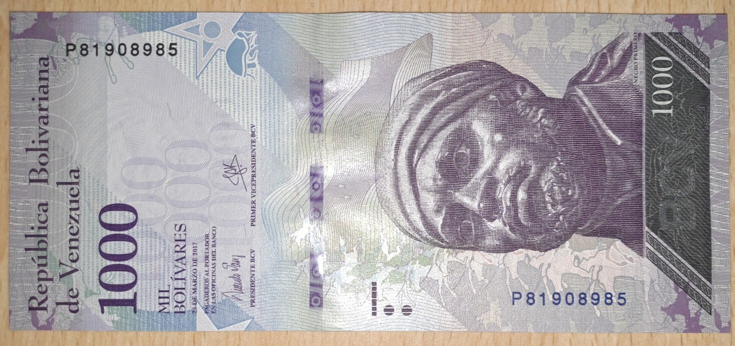🇻🇪1000 Venezuelan Bolivares Note 2017 x 1 Uncirculated🇻🇪 | eBay