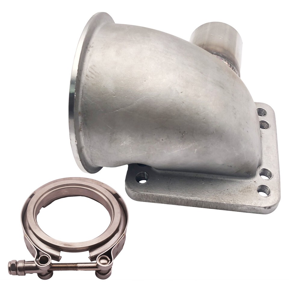 Stainless Steel 2.5 inches V-Band T3/T4 Turbo Turbocharger Elbow ...