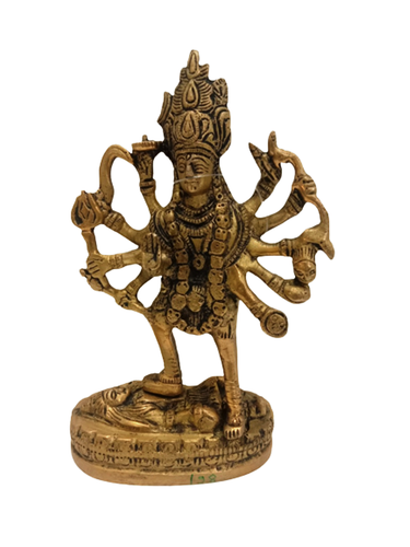 HINDU Goddess MAHAKALI MA Statue Figurine - BRASS - Temple Worship (198 ...