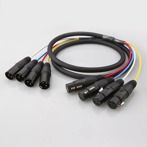 4 Channel XLR Male to Female Snake Cable Audio Cables Signal Wire ...