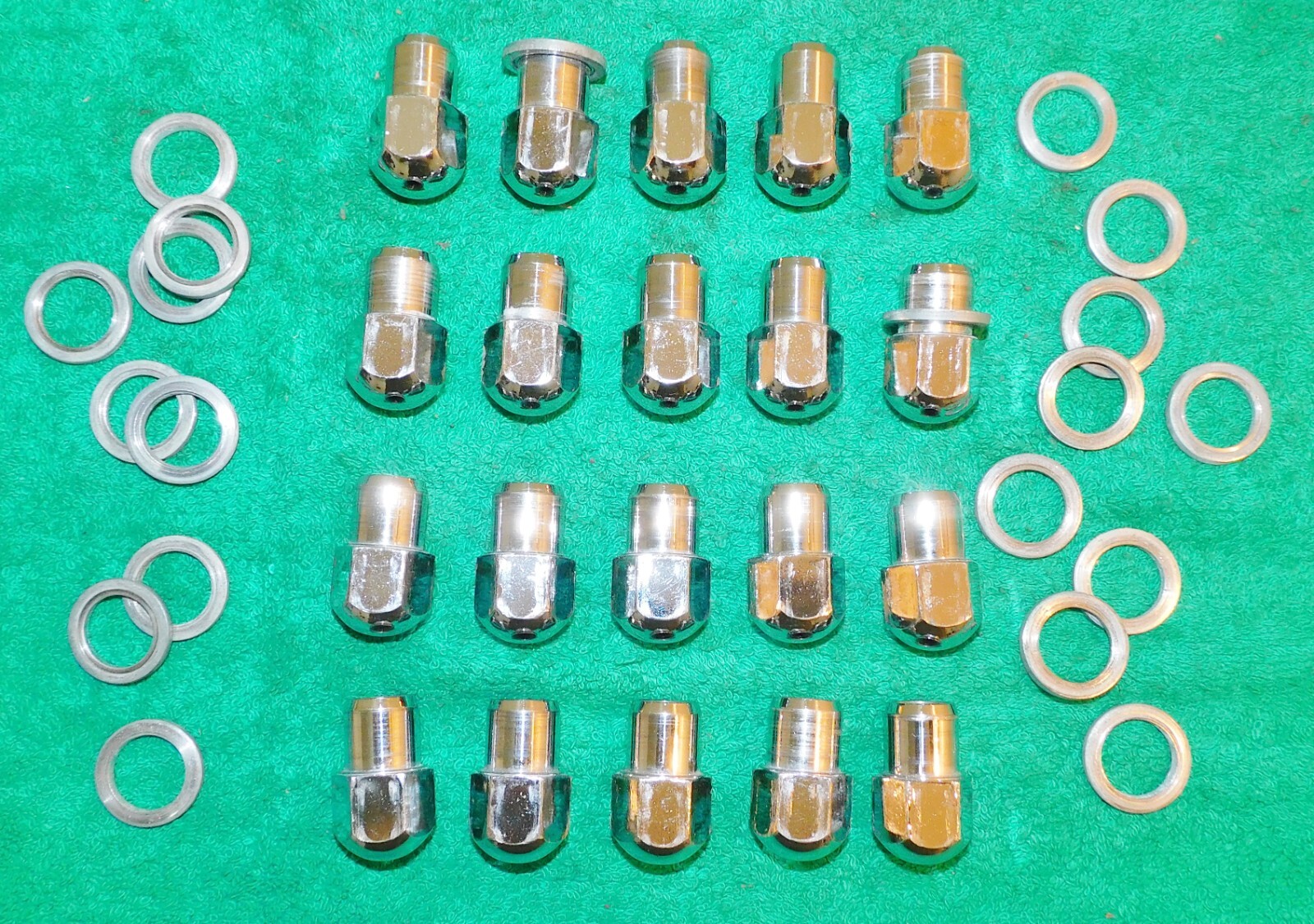 1967 1968 Shelby Mustang EARLY SHELBY REPRO 10 SPOKE WHEEL LUG NUTS Set ...