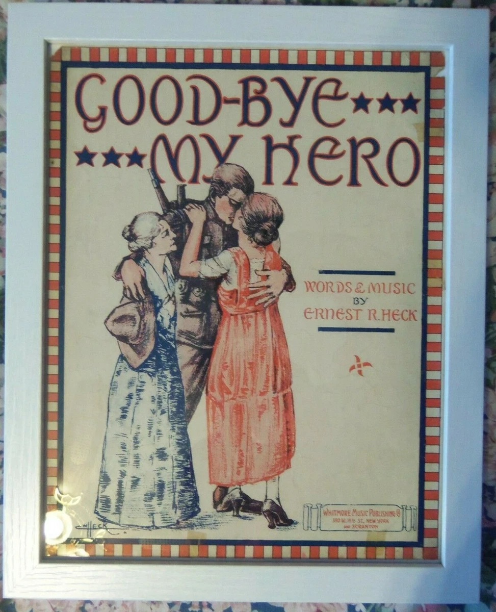 Framed Sheet Music Art