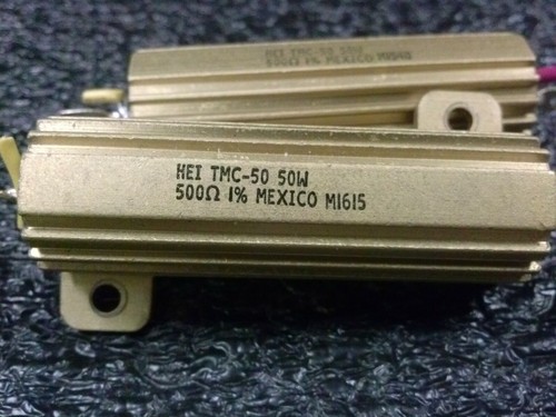 VISHAY HEI TMC-50 50W 500Ω 1% Wirewound Resistor Lot of 2 | eBay
