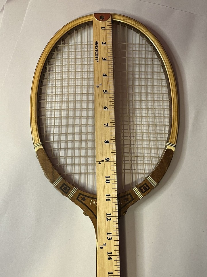 BEAUTIFUL Vintage Tad Davis "IMPERIAL DELUXE" Wooden Tennis Racket | eBay