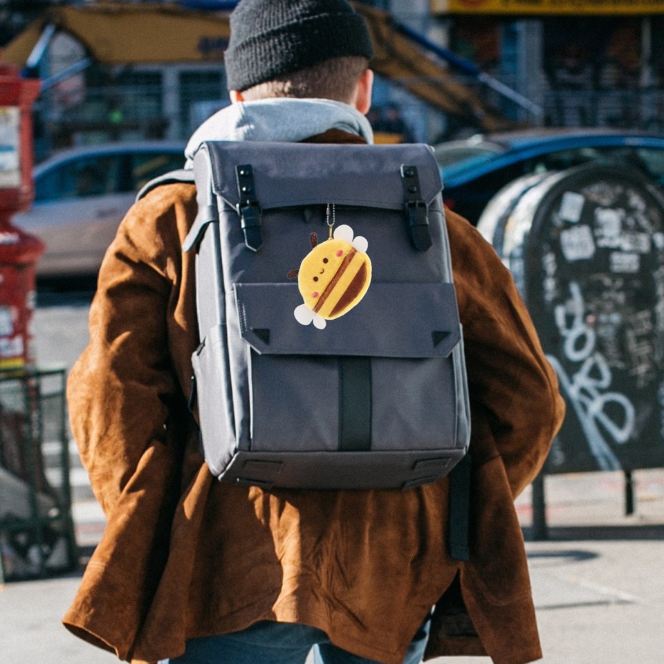 Cute Animal Keychain Wallet Soft Plush Coin Bag Storage Purse Bee ...