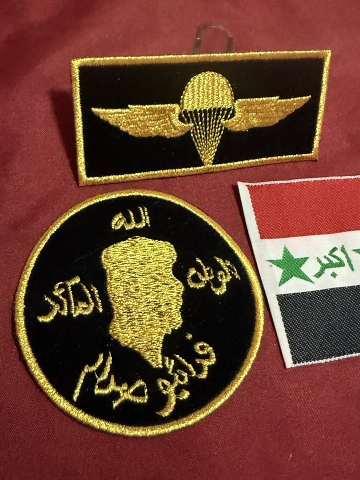 Iraq-operation Iraqi Freedom Fedayeen Saddam Black Patches & Flag | eBay UK