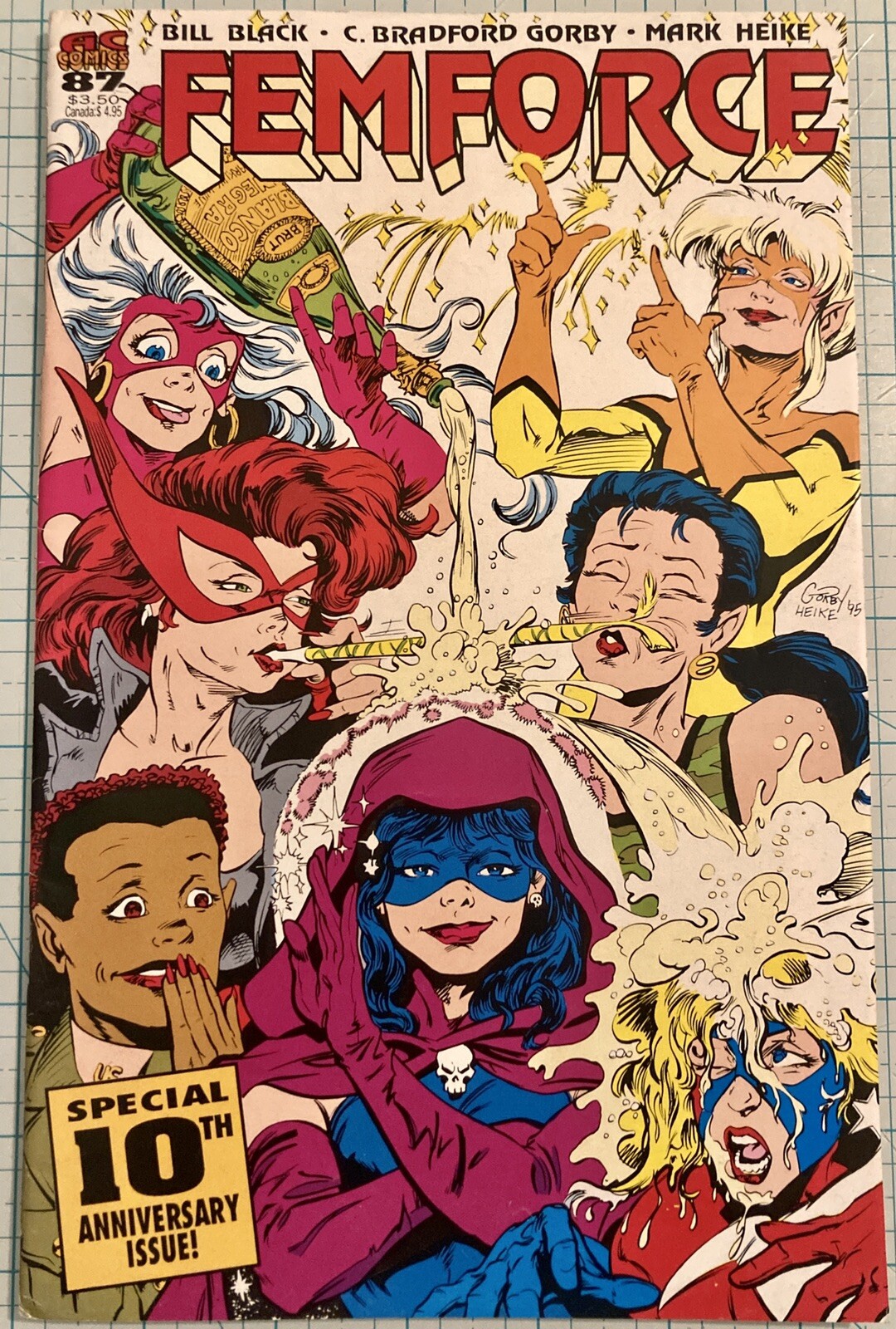 Femforce #87 VF+ 10th Anniversary Issue 1995 AC Comics Bill Black Heike Bradby | eBay