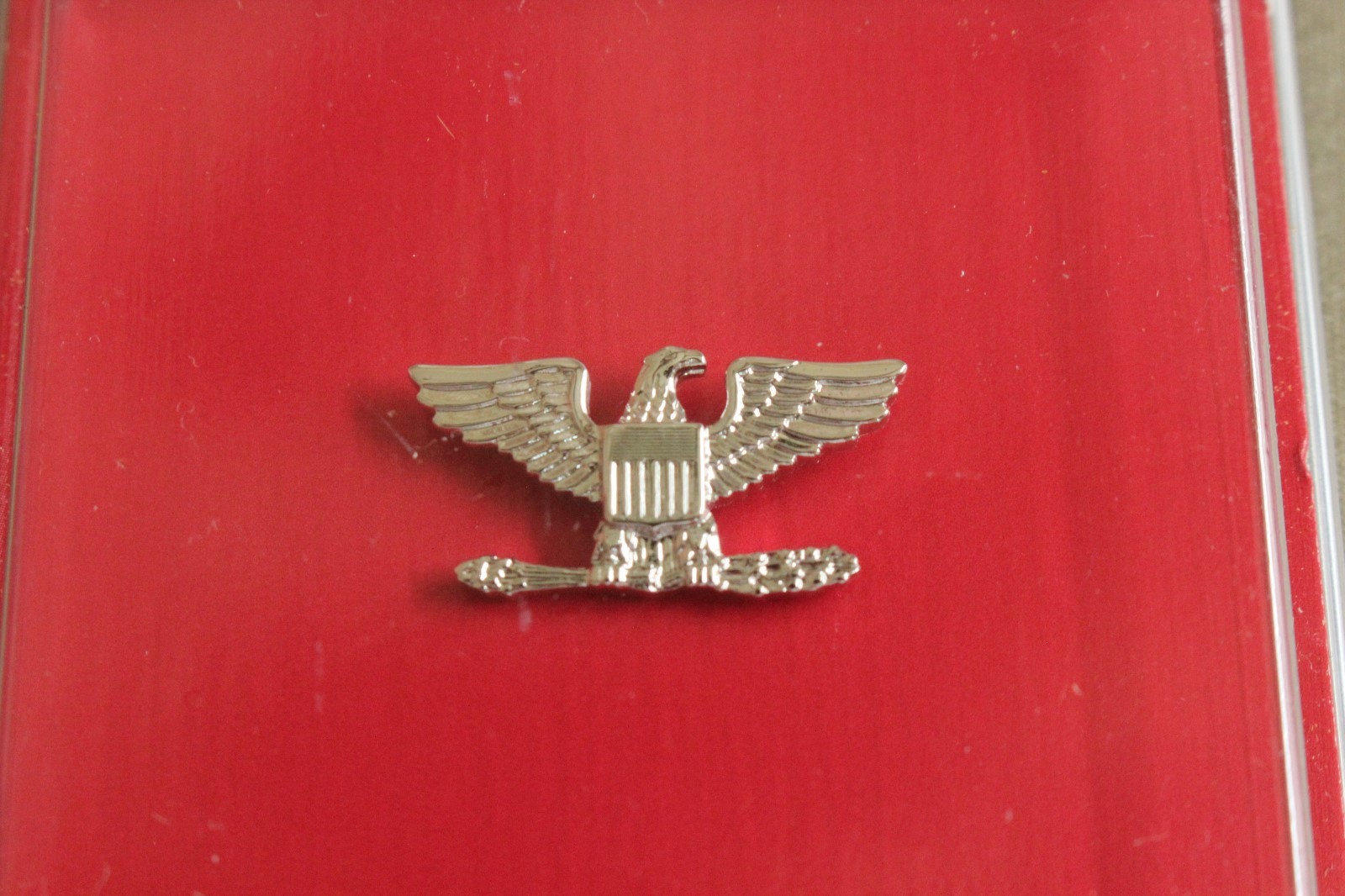 USN US NAVY O-6 CAPT RANK OFFICER GARRISON CAP BADGE DEVICE REDUCED ...