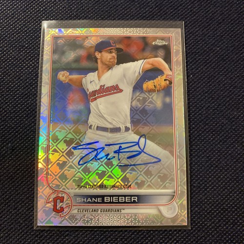 SHANE BIEBER 2022 Topps Chrome Logofractor Auto #CA-SB Autograph ...