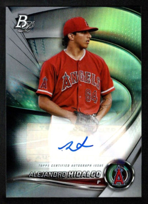 Alejandro Hidalgo 2022 Bowman Platinum Prospect Autograph Los Angeles ...