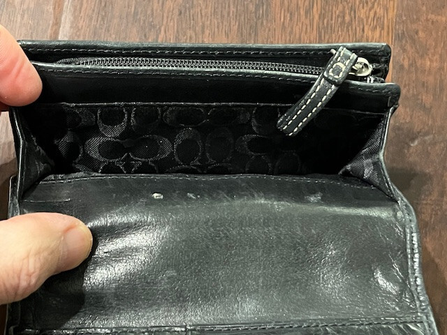Coach Leatherware Est. 1941 Black Wallet | eBay