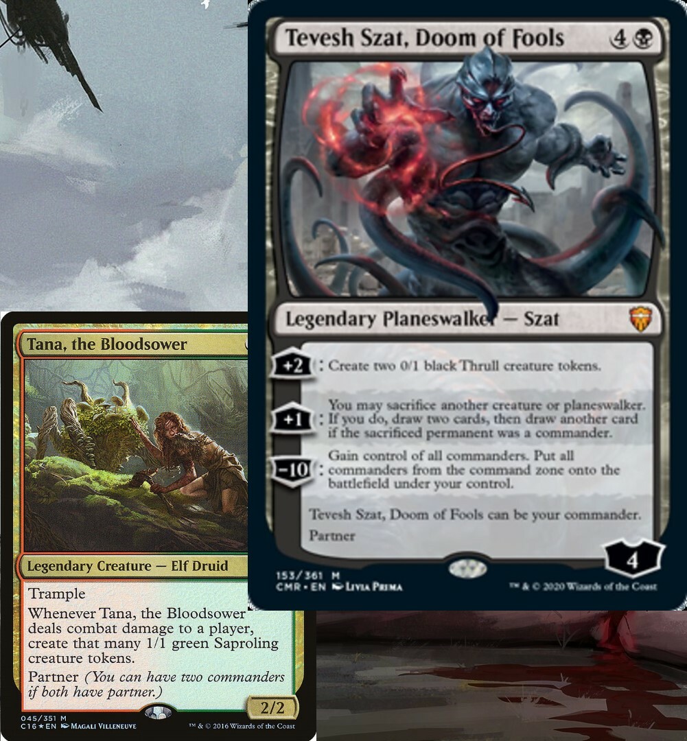 Tevesh Szat, Doom of Fools & Tana TOKEN Commander Deck MTG Ready-to ...
