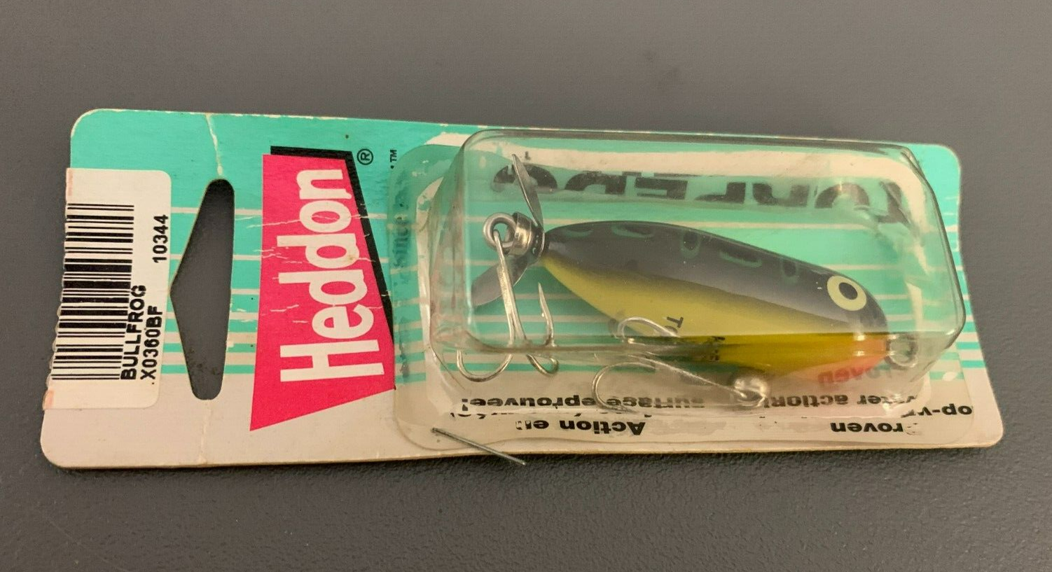HEDDON “Tiny Torpedo” Fishing Lure Bullfrog Pattern X0360BF #1254 | eBay