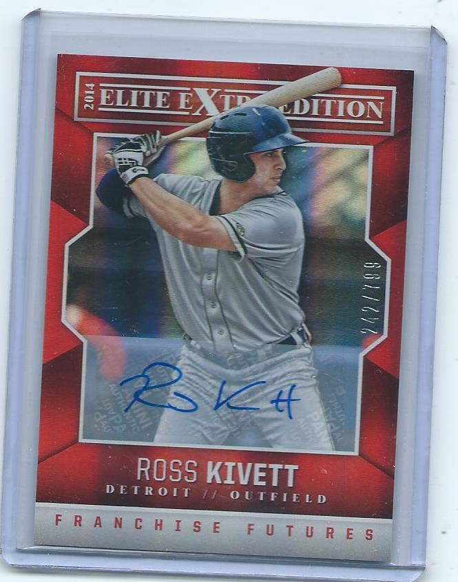 2014 Extra Edition==Ross Kivett Rookie autograph /799-Tigers | eBay