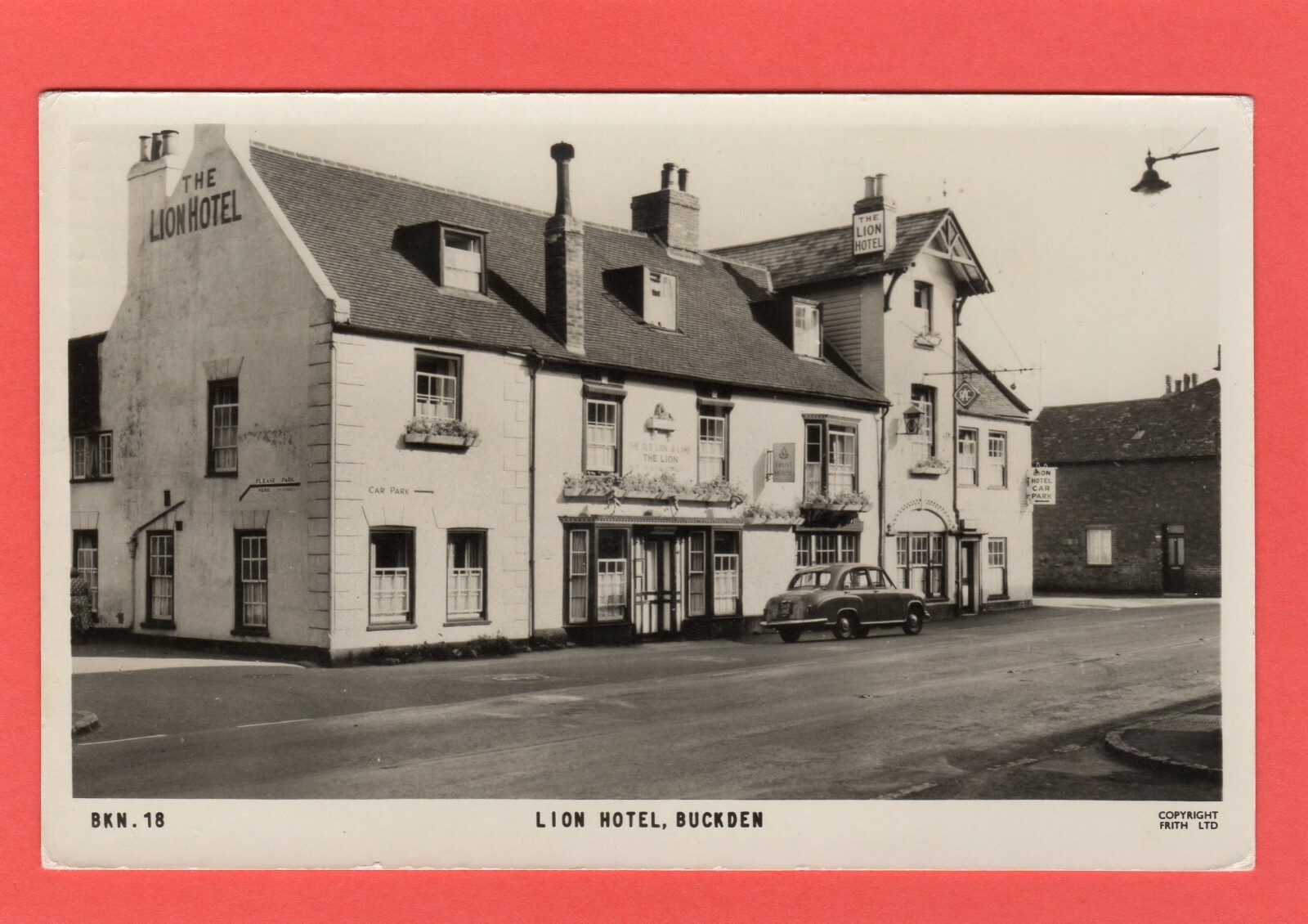 Lion Hotel Pub Buckden Nr St Neots Huntingdon RP pc used 1969 Frith Ref ...