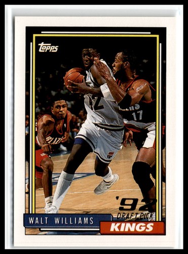 Walt Williams 1992-93 Topps #302 RC Rookie Sacramento Kings | eBay