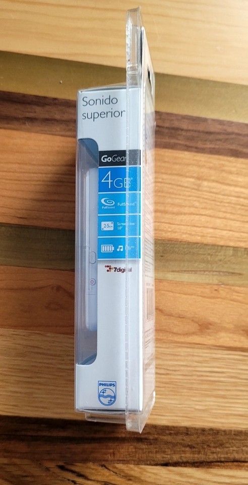 Philips GoGear Mix Blue 4 GB USB Digital Media MP3 Player NEW & Sealed ...