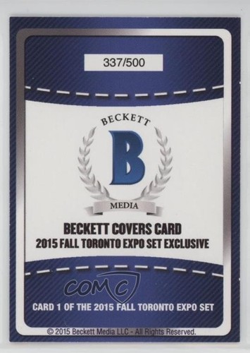 2015 Beckett Covers Toronto Fall Expo - Connor McDavid #CMBE Beckett ...