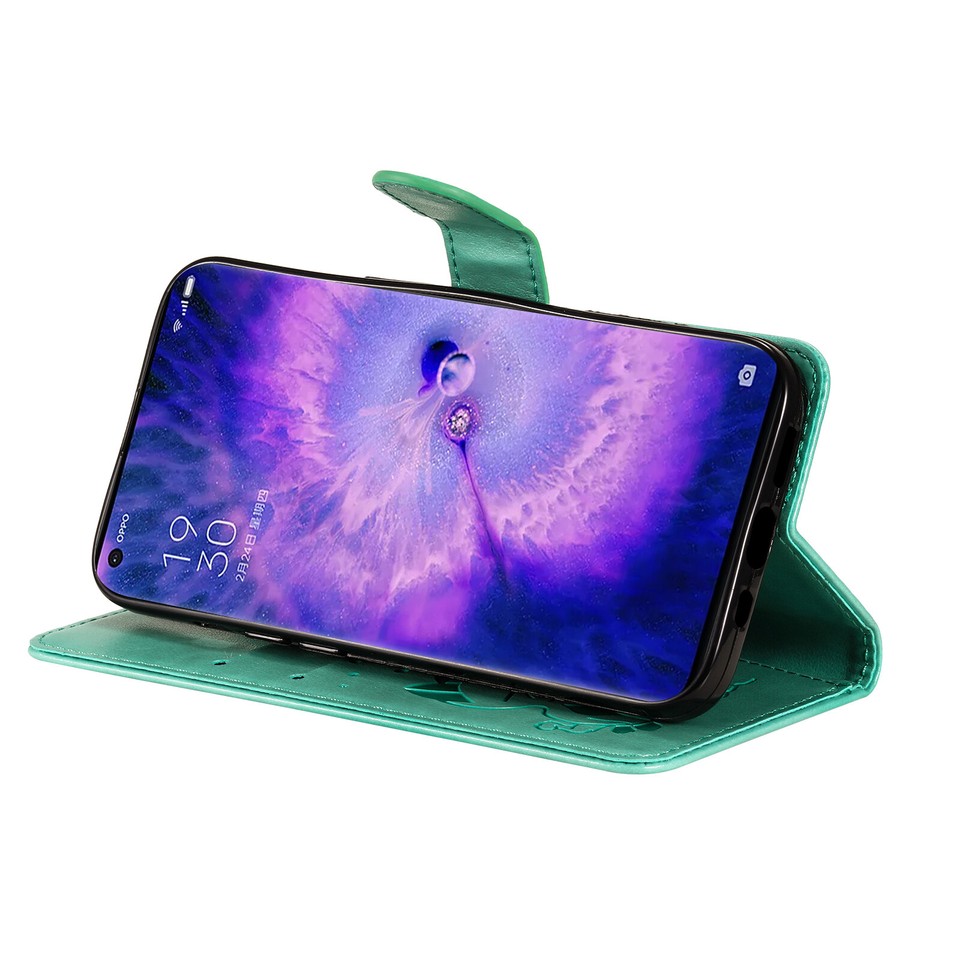 For OPPO Find X2 X3 X5 Pro X2 X3 Neo X5 Lite Embossing Leather Wallet ...