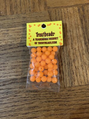 Trout Beads 8mm Sun Orange | eBay