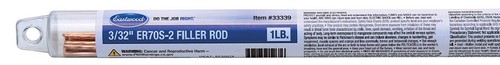 Eastwood 3/32" ER70S-2 TIG Welding Filler Rod 1 LB - ER70S2-094-01T | eBay