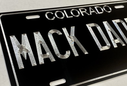 Engraved Custom Personalized For Any State Car Tag Diamond Etched ...